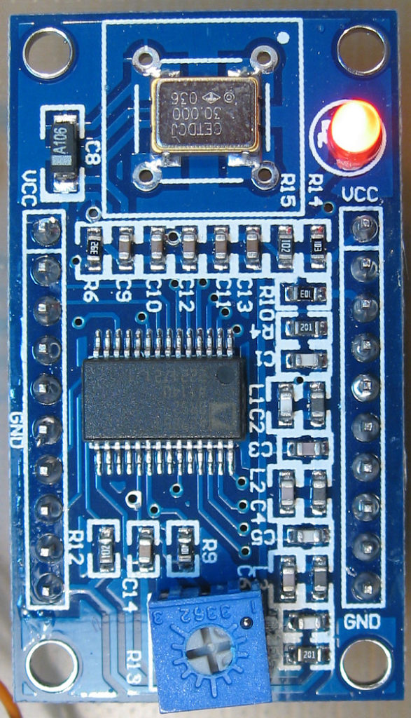 DDS-Generator von 1 Hz – 70 MHz mit einem AD9851 – Volkers Elektronik ...