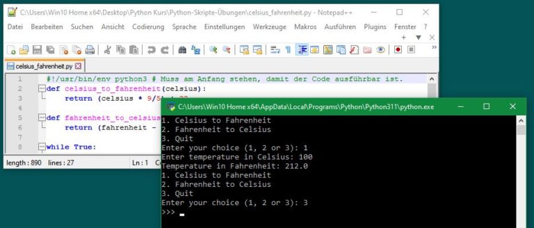 Notepad++ für Python anpassen und Python direkt aus Notepad++ ausführen – Volkers Elektronik ...