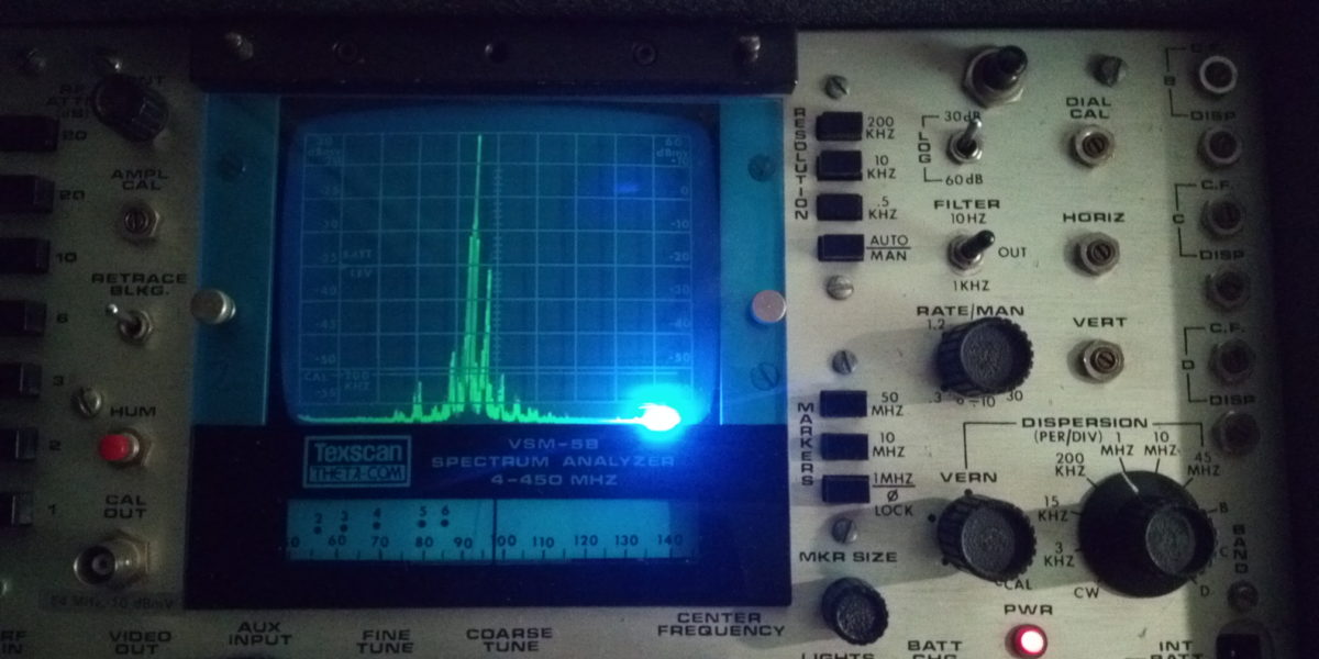 Spectrum Analyzer THETA-COM Texscan VSM-5B 4 bis 450 MHz Teil 2 ...